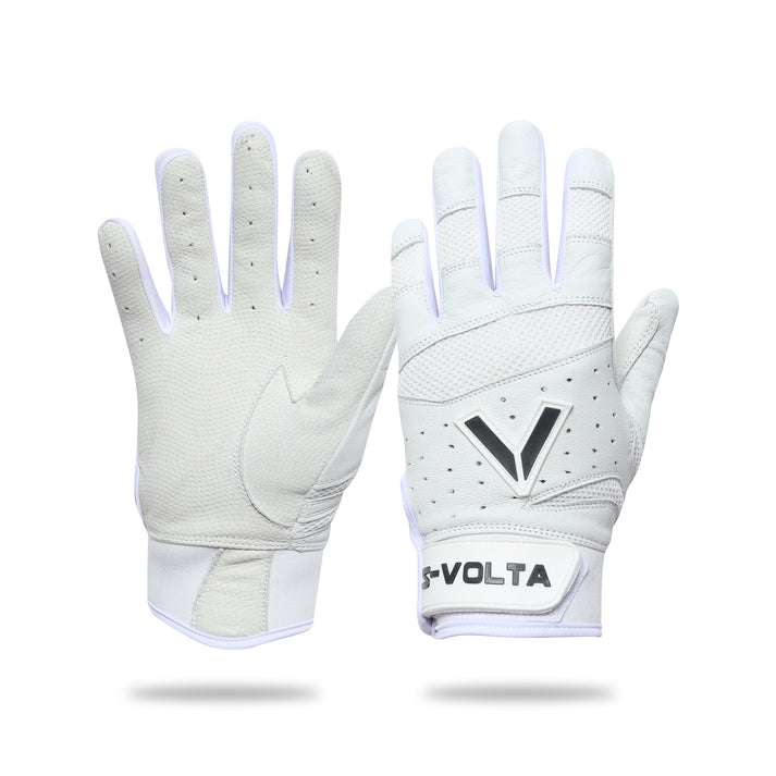 ハイクオリティーモデル バッティンググローブ【WHITE × BLACK (LOGO)】 – S-VOLTA（ボルタ）